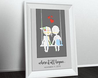 First kiss gift | Etsy
