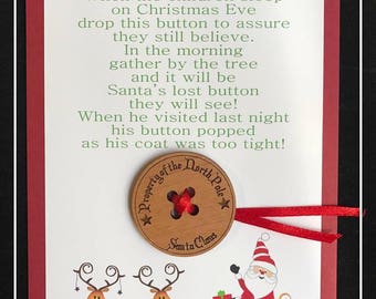 Santas lost button | Etsy