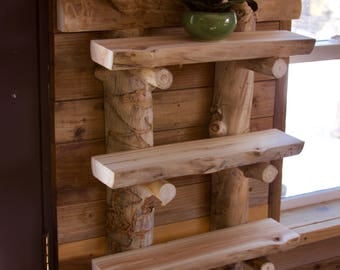 Log shelf | Etsy