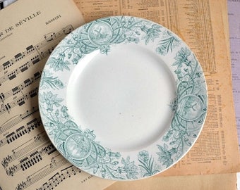 Green transferware | Etsy