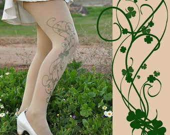 Shamrock tights | Etsy