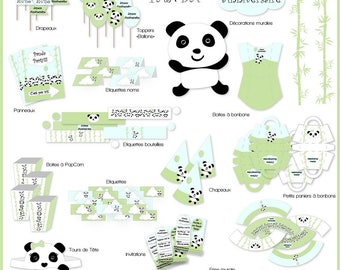 INSTANT DOWNLOAD Panda printable Wall art Cute Panda Bear