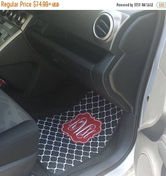 SALE Personalized FRONT Car Mats Set of 2 Monogrammed