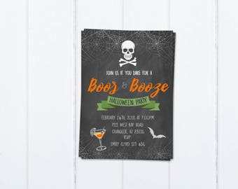 Boos and booze party | Etsy