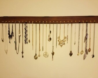 Wood jewelry rack | Etsy