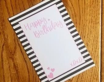 Fancy birthday card | Etsy