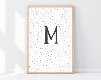 Letter m print | Etsy