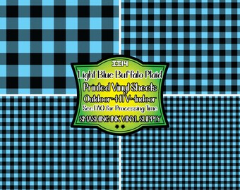 Blue buffalo plaid | Etsy