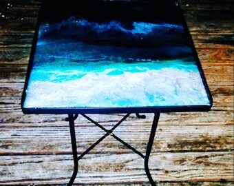 Epoxy resin table | Etsy