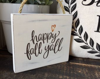 Fall wood sign | Etsy