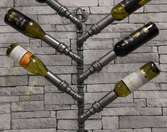 Industrial wine rack | Etsy