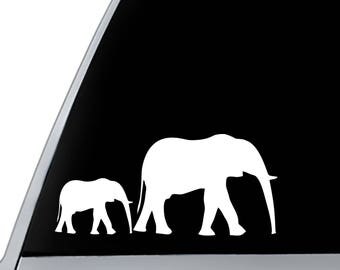 Elephant car decal | Etsy