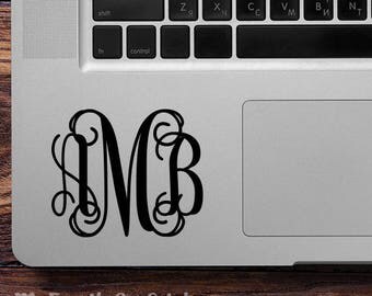 Monogram sticker | Etsy