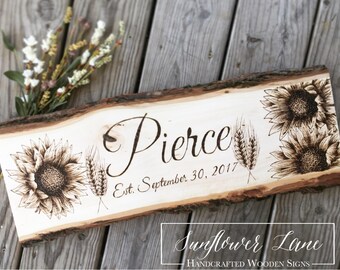 Wood burned sign | Etsy