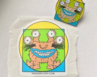 Nickelodeon stickers | Etsy