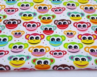 Monkey fabric | Etsy