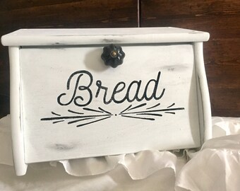 Wooden bread box | Etsy