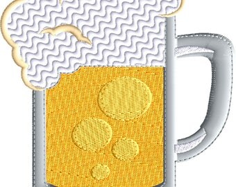 Beer embroidery | Etsy