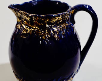 Flow blue pitcher | Etsy