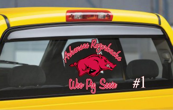 Arkansas Razorback DecalArkansas State Razorback Decal Car