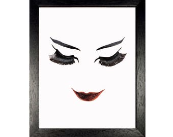 Eyelashes print | Etsy