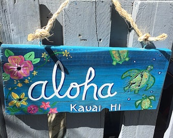 Hawaiian sign | Etsy