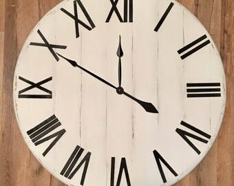 Rustic wall clock | Etsy