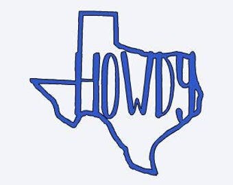 Howdy decal | Etsy
