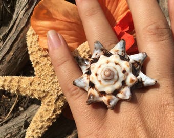 Sea shell ring | Etsy