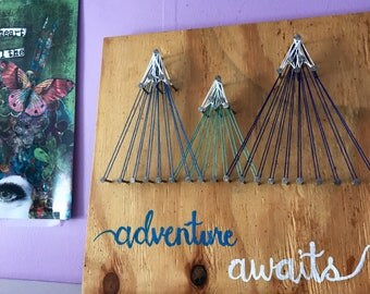 Mountain string art | Etsy