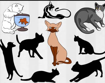 Cat svg file | Etsy