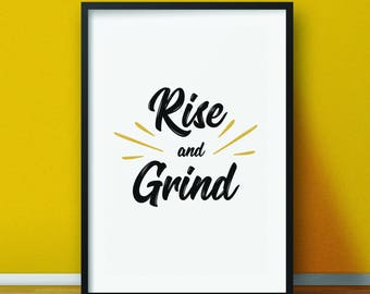 Wake up and grind | Etsy