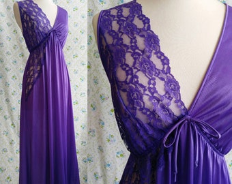 Purple nightgown | Etsy