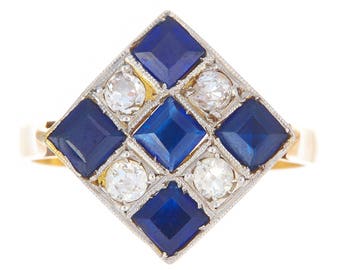 Checkerboard ring | Etsy