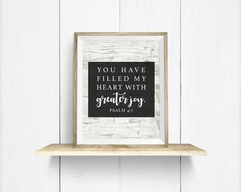 Psalm 4 8 | Etsy