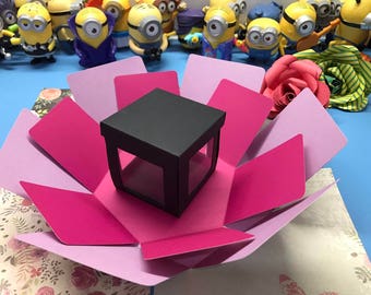 Wedding exploding box card explosion box greeting card