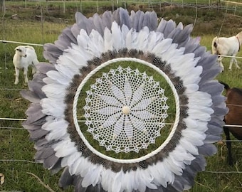 Feather wall decor | Etsy