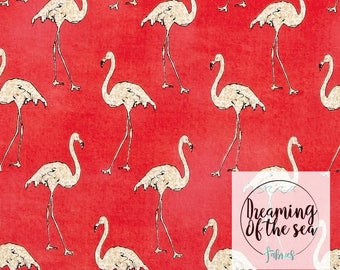 Flamingo fabric | Etsy