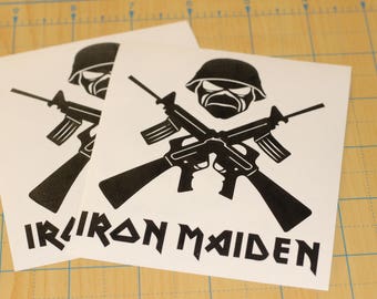 Iron maiden sticker | Etsy