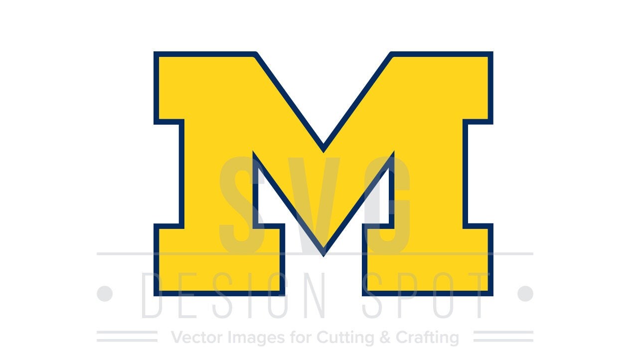 Michigan Logo Svg, Dxf, Eps, Png - College Svg Files, College Football ...