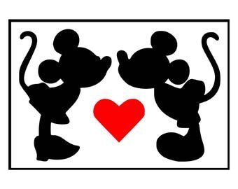 Minnie heart svg | Etsy