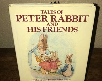 Peter Rabbit Beatrix Potter Print of painting of Peter