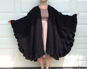 Ruffled cape | Etsy