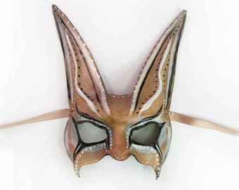 White rabbit mask | Etsy