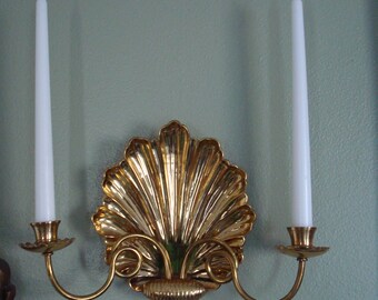 Shell wall sconce | Etsy