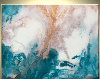 Original Abstract Art Textured Palette Knife by Laffertyart