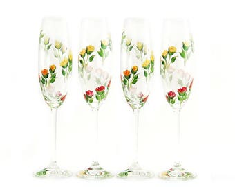 Hand painted roses | Etsy