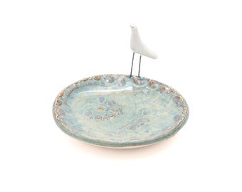 Ceramic bird dish | Etsy