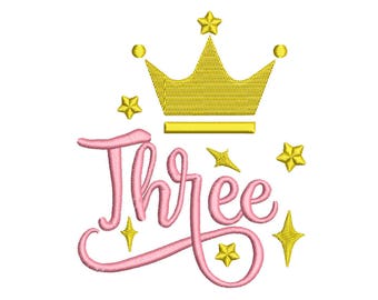 Crown with number 3 | Etsy