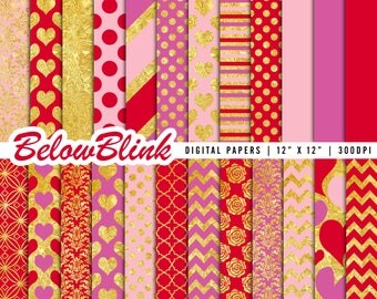 Love scrapbook paper | Etsy